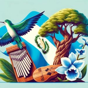 The patriotic symbols of Guatemala